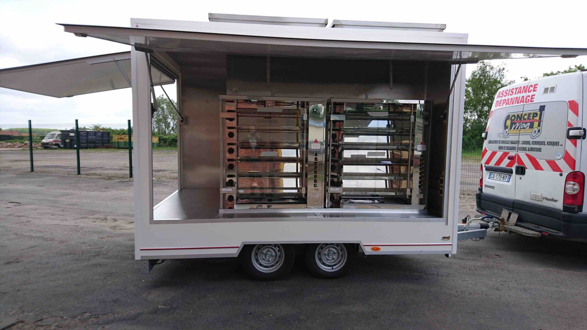 Remorque rotisserie - Concept Mag - Constructeur de véhicules ambulants